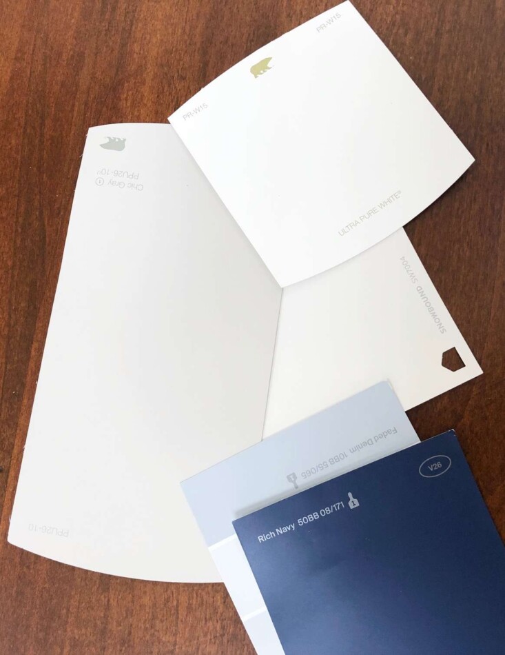 Navy Blue and White Home Color Palette | Feathers and Stripes