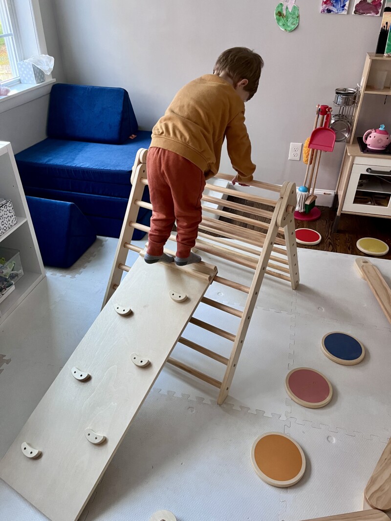 Pikler Triangle Review | Feathers and Stripes