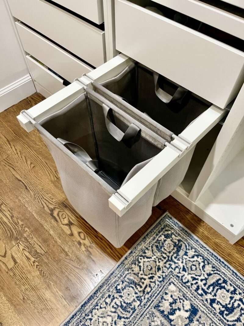 Our IKEA Pax Closet System Walk-In Closet | Feathers and Stripes